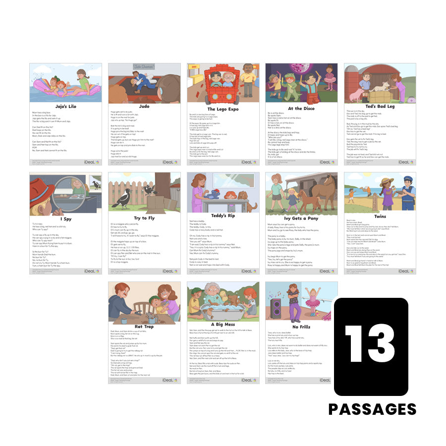 iDeaL Stage 1 Decodable Passages Set 2 – Learning MATTERS